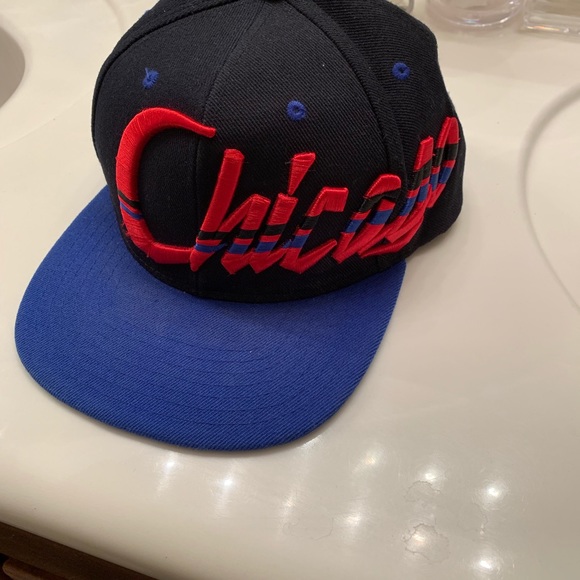 Accessories | Chicago Snapback Hat Blue Black Red | Poshmark